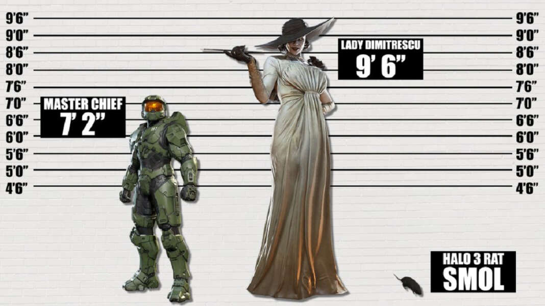 Resident Evil Village: Lady Dimitrescu più alta di Master Chief e del ...