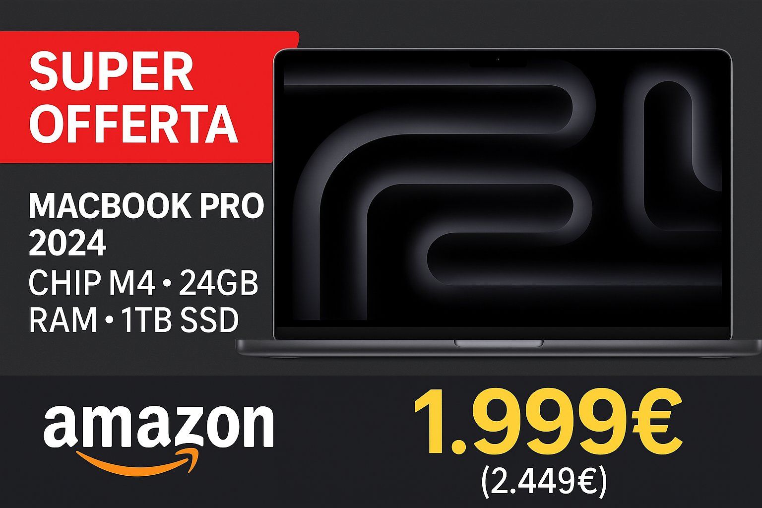 Offerta shock per il nuovo MacBook Pro M4 2024: sconto Amazon sul ...